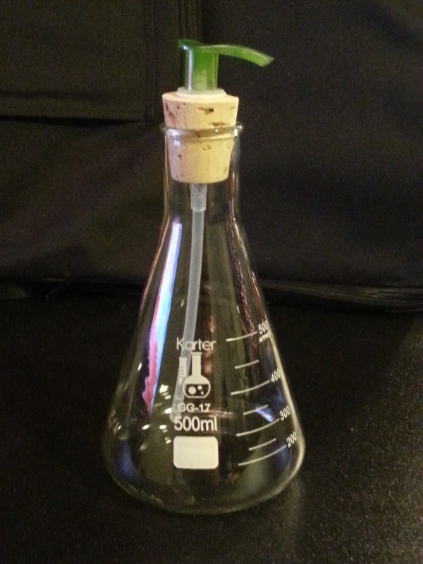 Clean Up With This Erlenmeyer Flask Soap Dispenser ⋆ Geek Family Life