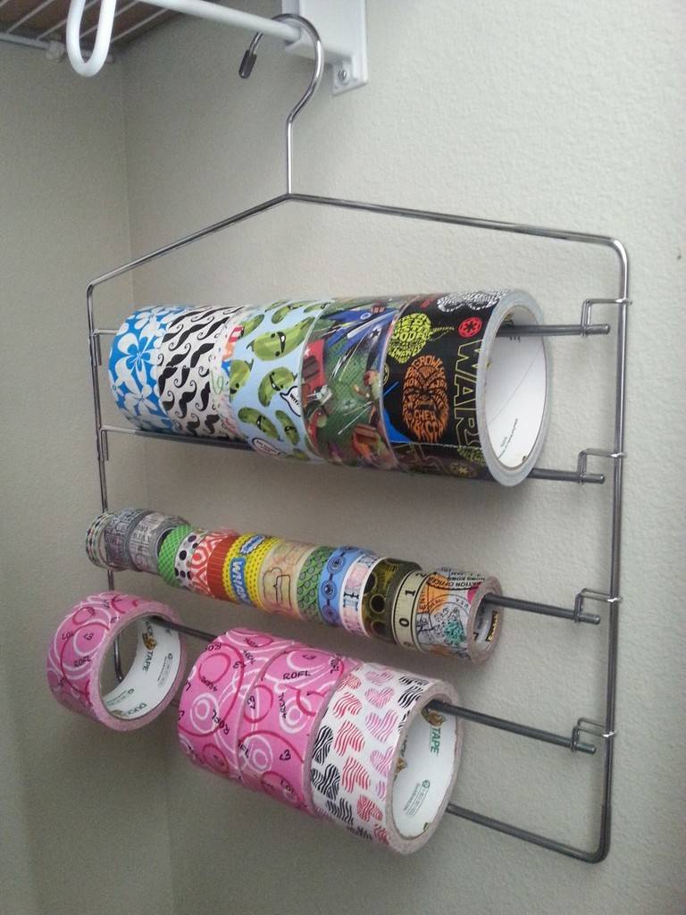 Duct Tape Storage With a Slack Rack (Washi Tape and Ribbon Too!) ⋆ Geek ...